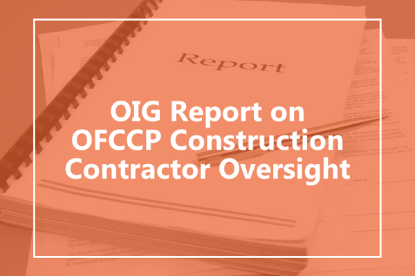OIG Report on OFCCP Construction Contractor Oversight