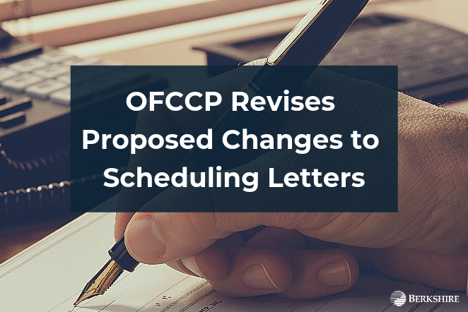 OFCCP Revises Proposed Changes to Scheduling Letters